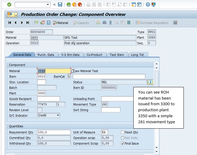 Production Planning in a cross plant set-up | SAP Online Guides