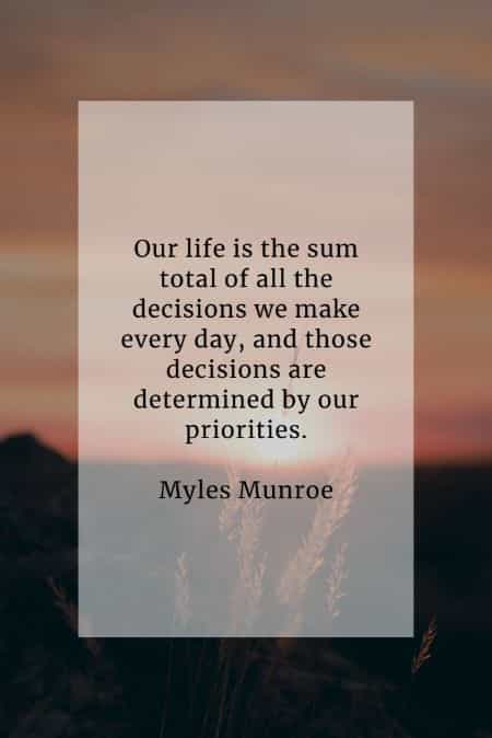 50 Priority quotes that will help you sort things out