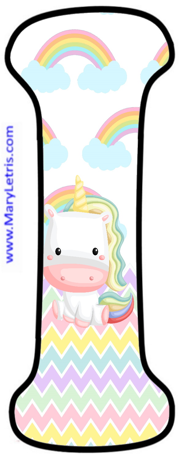 maryletris: ABECEDARIO DE UNICORNIO CON ARCOIRIS