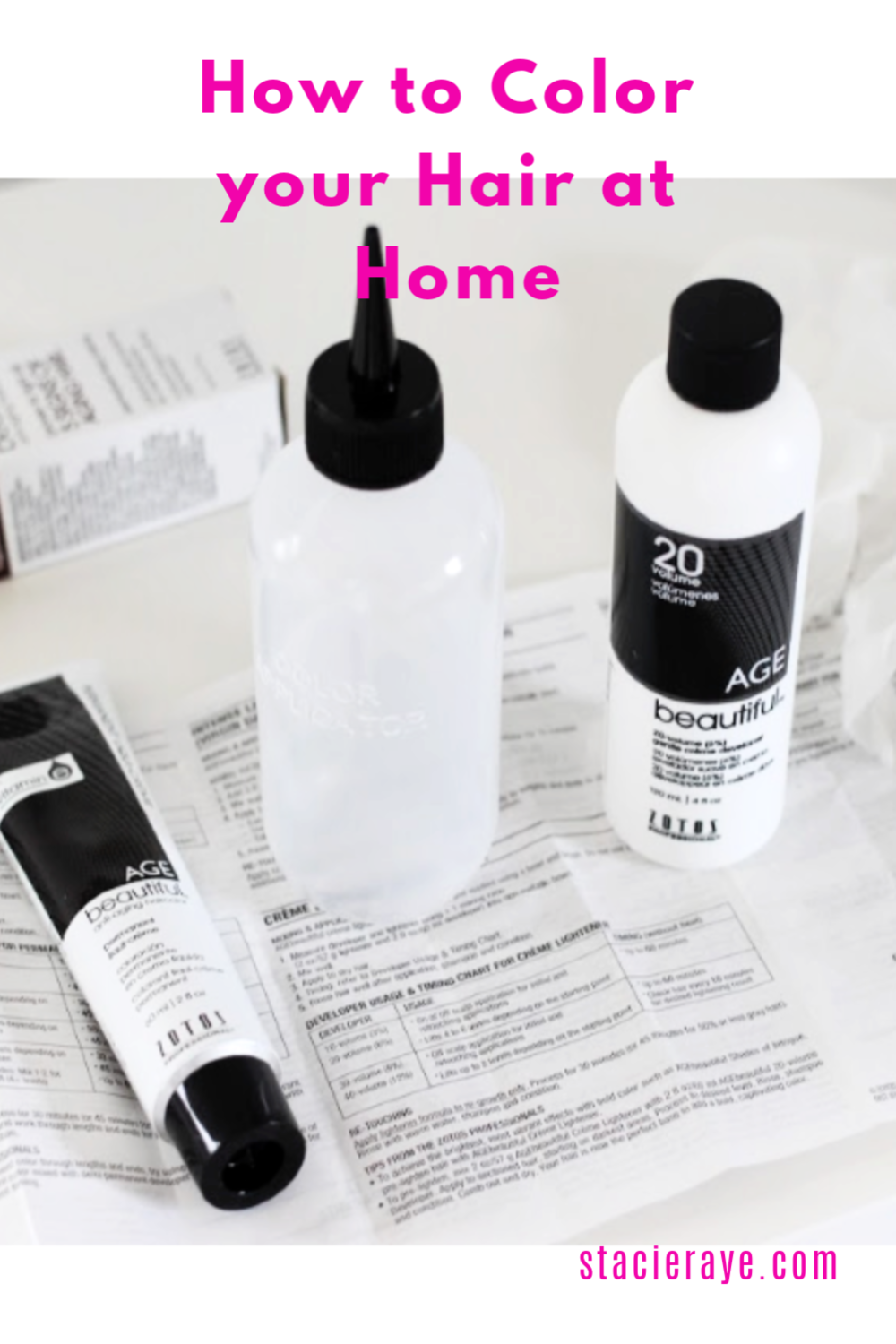 How to Color Your Hair At Home - Stacie Raye