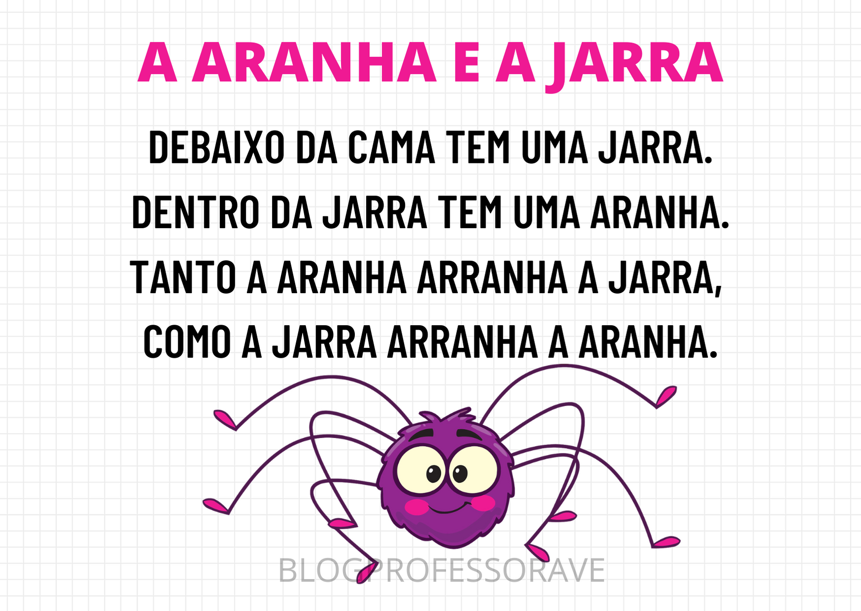 Professora Vê: Fichas de leitura: Trava-línguas Professora Vê: Fichas de leitura: Trava-línguas