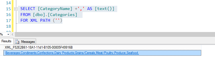 CodeTips: Concatenating row values from table to single string using T-SQL CodeTips: Concatenating row values from table to single string using T-SQL