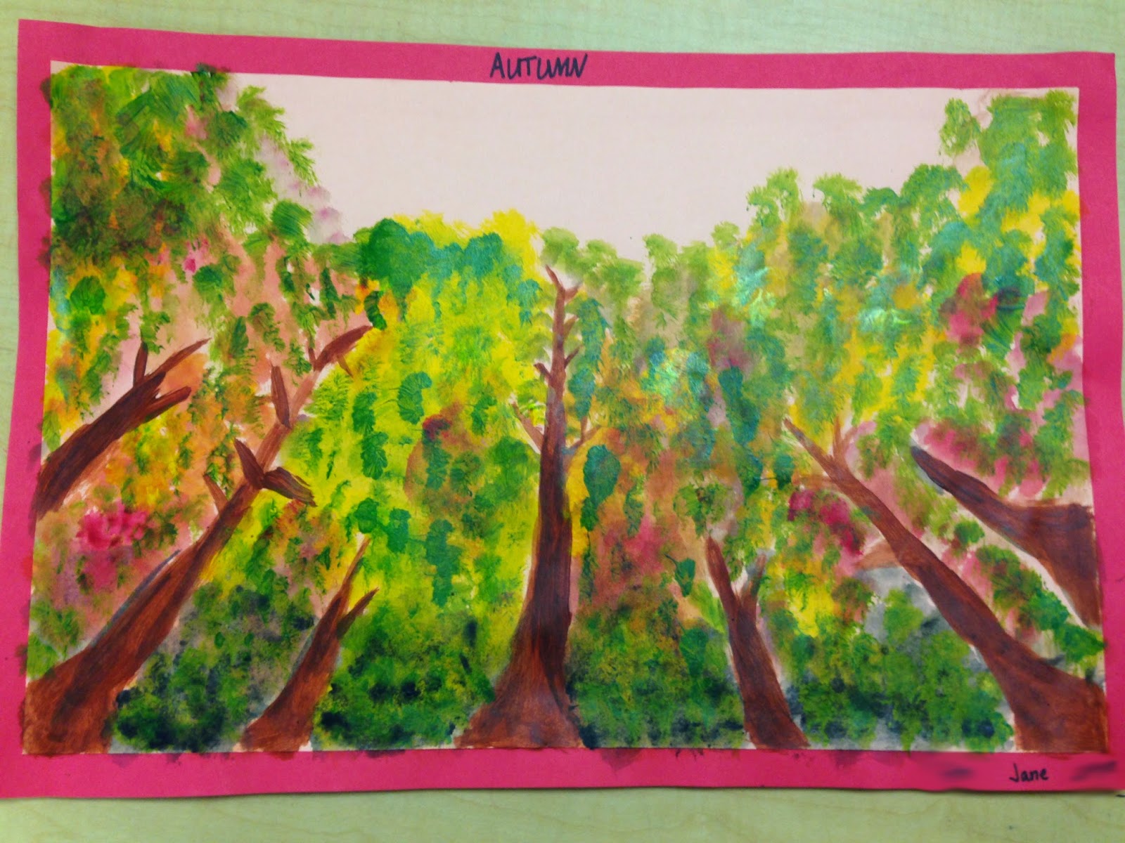 Mr.Kreutinger's Art Room!!!: 5th Grade Look Up Trees!