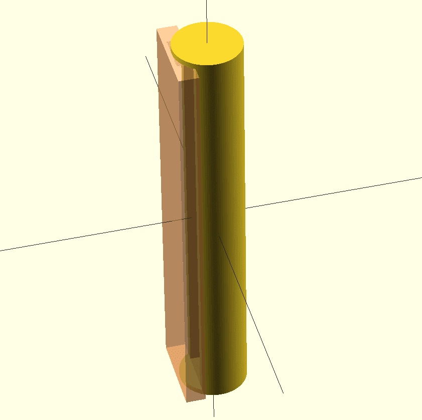 Think3dPrint3d: OpenSCAD - Intro and Example: Designing a filament holder
