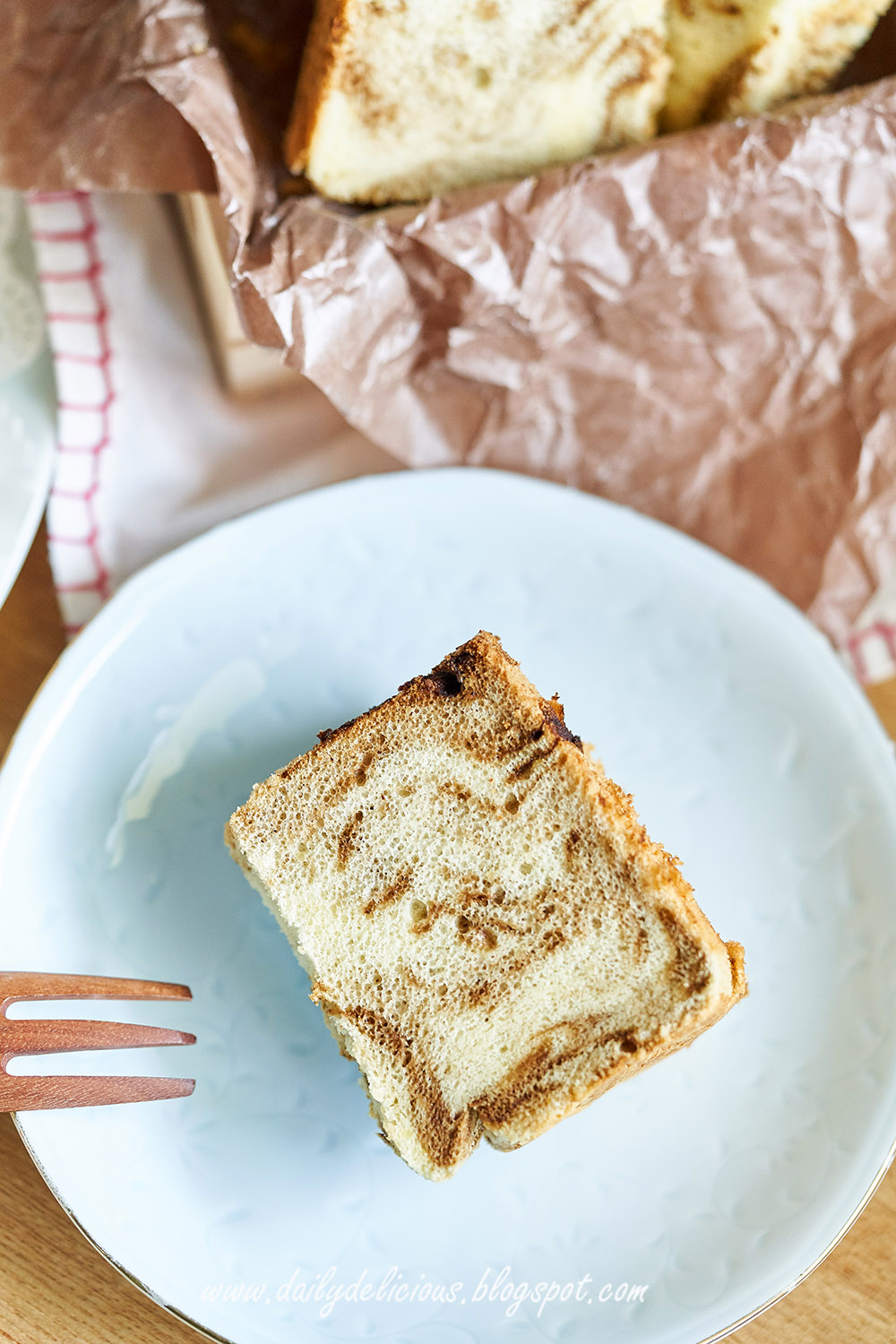 dailydelicious: Coffee Marble Chiffon Cake