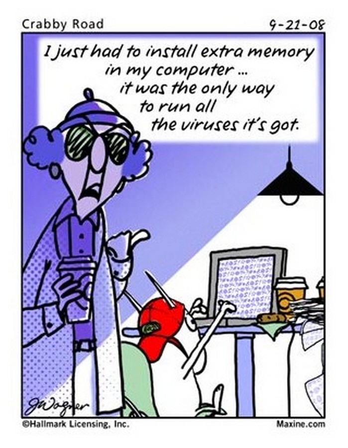 Chuck's Fun Page 2: Six assorted, vintage Maxine cartoons