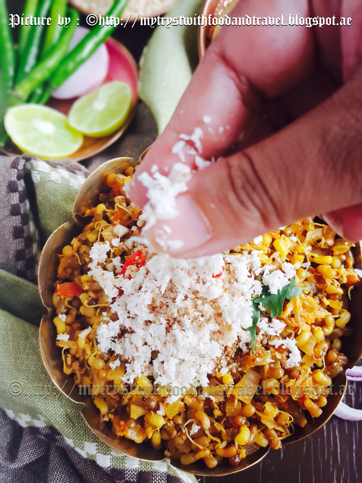 My Tryst With Food And Travel: Matki Chi Usal Recipe / Moth Bean ...