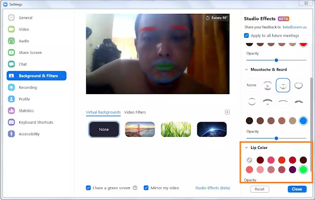 Cara Menggunakan Studio Effects di Zoom Meeting - Brankaspedia - Blog ...