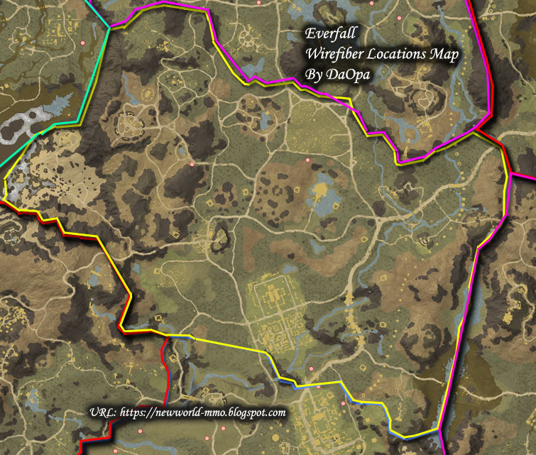 New World: Everfall wirefiber map