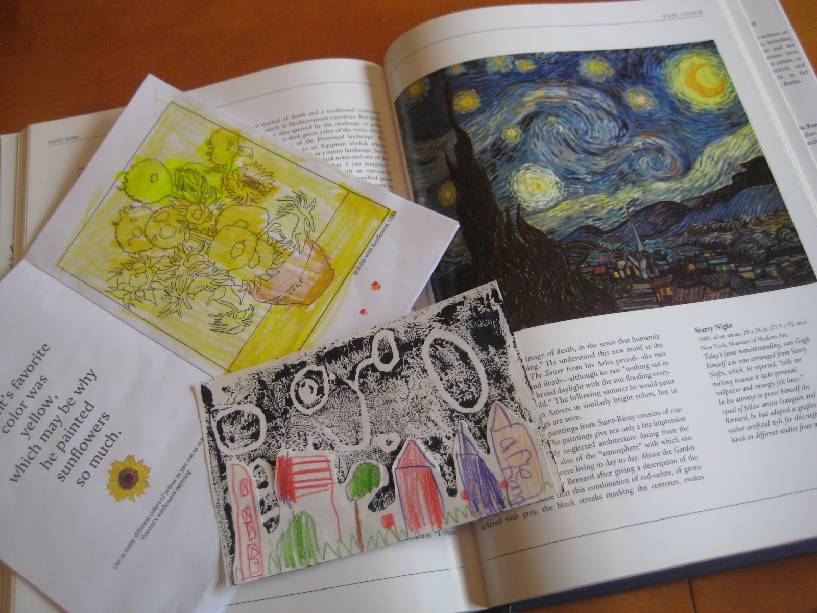 Starry Night Printable Book & Art (Van Gogh Study) - Educational Toys ...