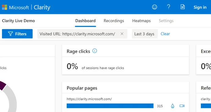Microsoft Clarity: a Free Visitor Behavior Analytics