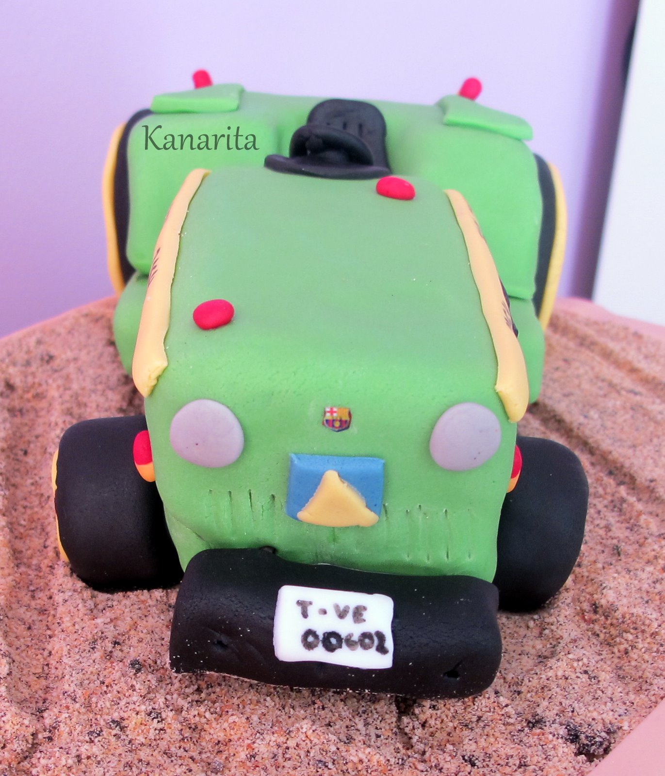 Los dulces de Kanarita: Pastel "Tractor John Deere"