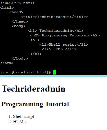 How to define ordered list using HTML for beginners | Tech Rider Admin ...