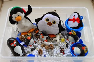 Winter Sensory Bins | Munchkins and Mayhem