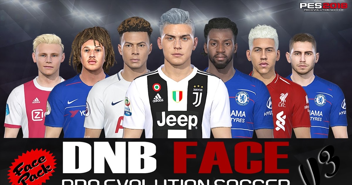 pes-modif: PES 2018 Face Pack V3 by DNB Face