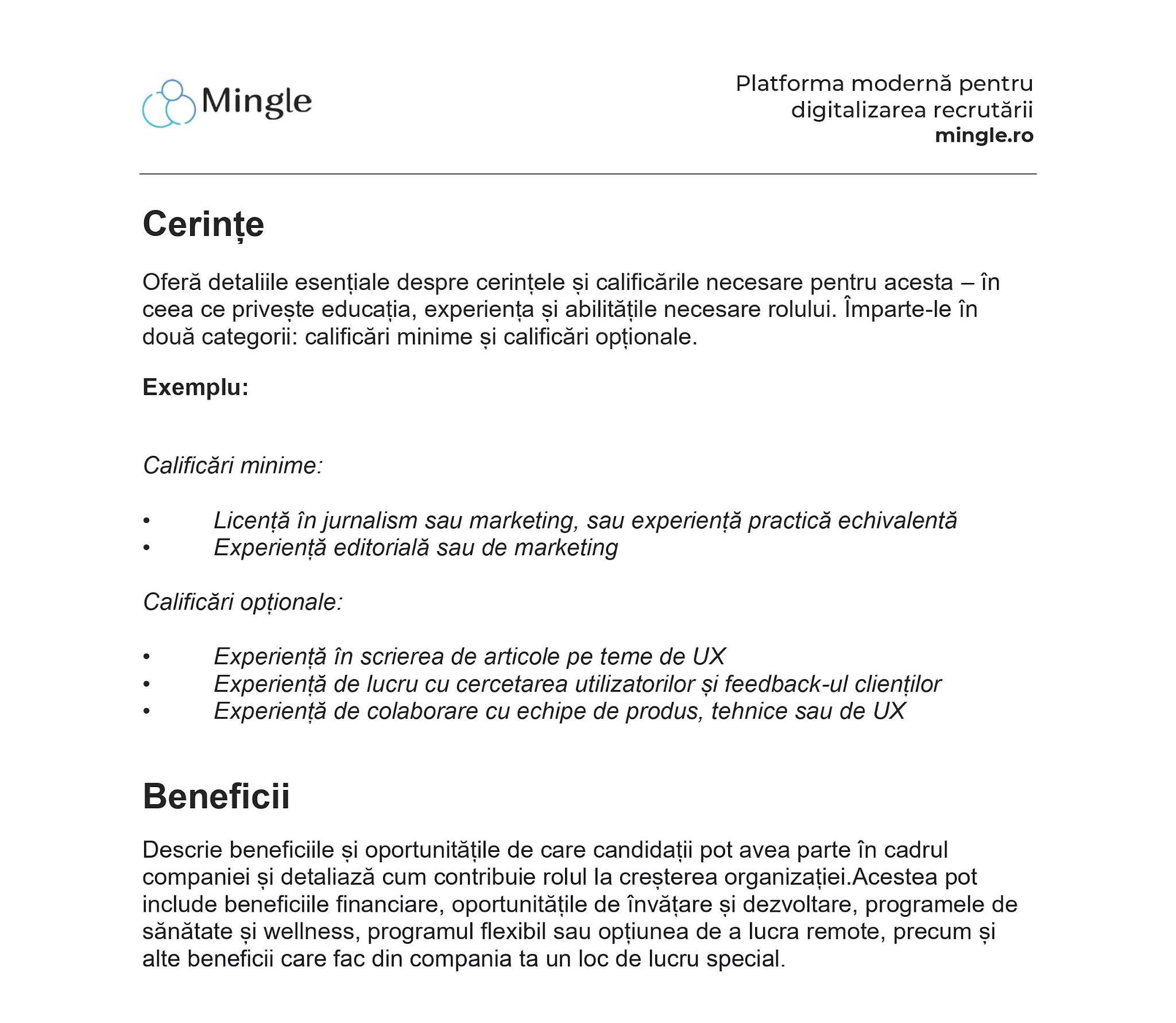 Cum să scrii și să promovezi un anunț de angajare (și un model gratuit)