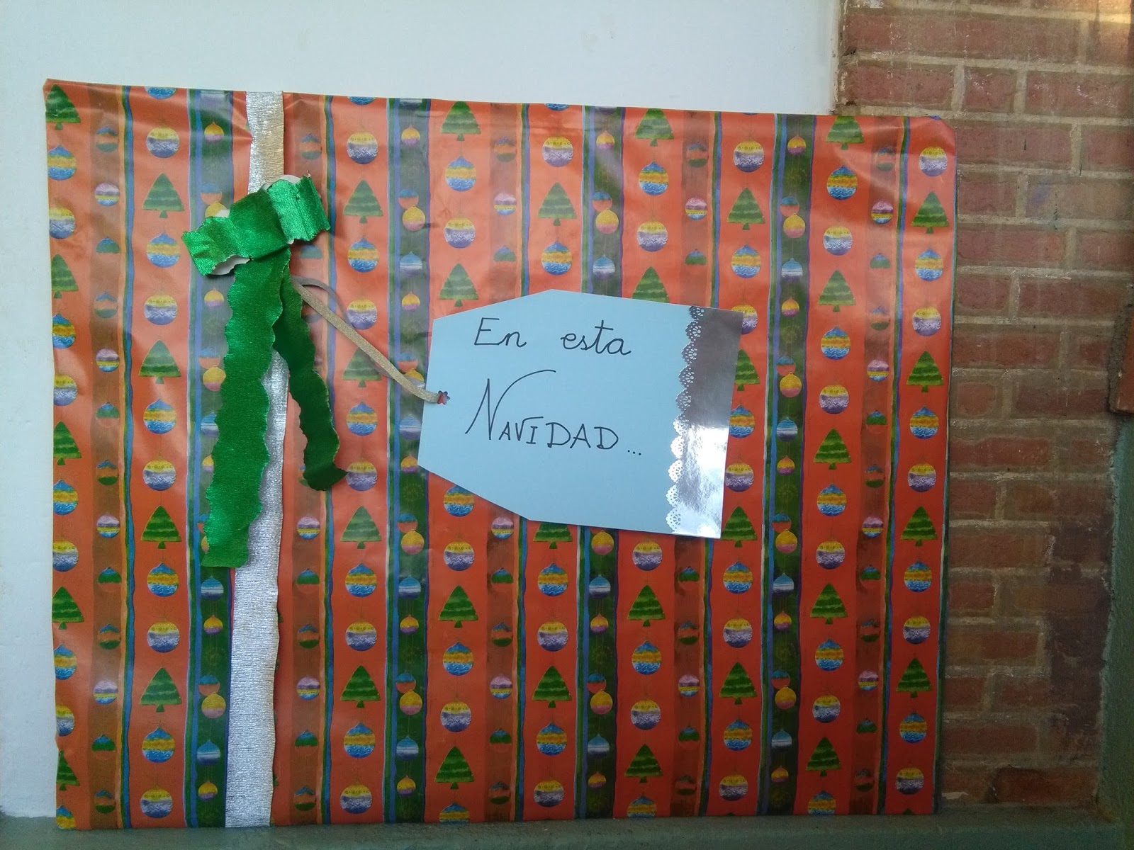 ¿Qué puedo hacer hoy?: Decoración de la puerta de mi aula en Navidad