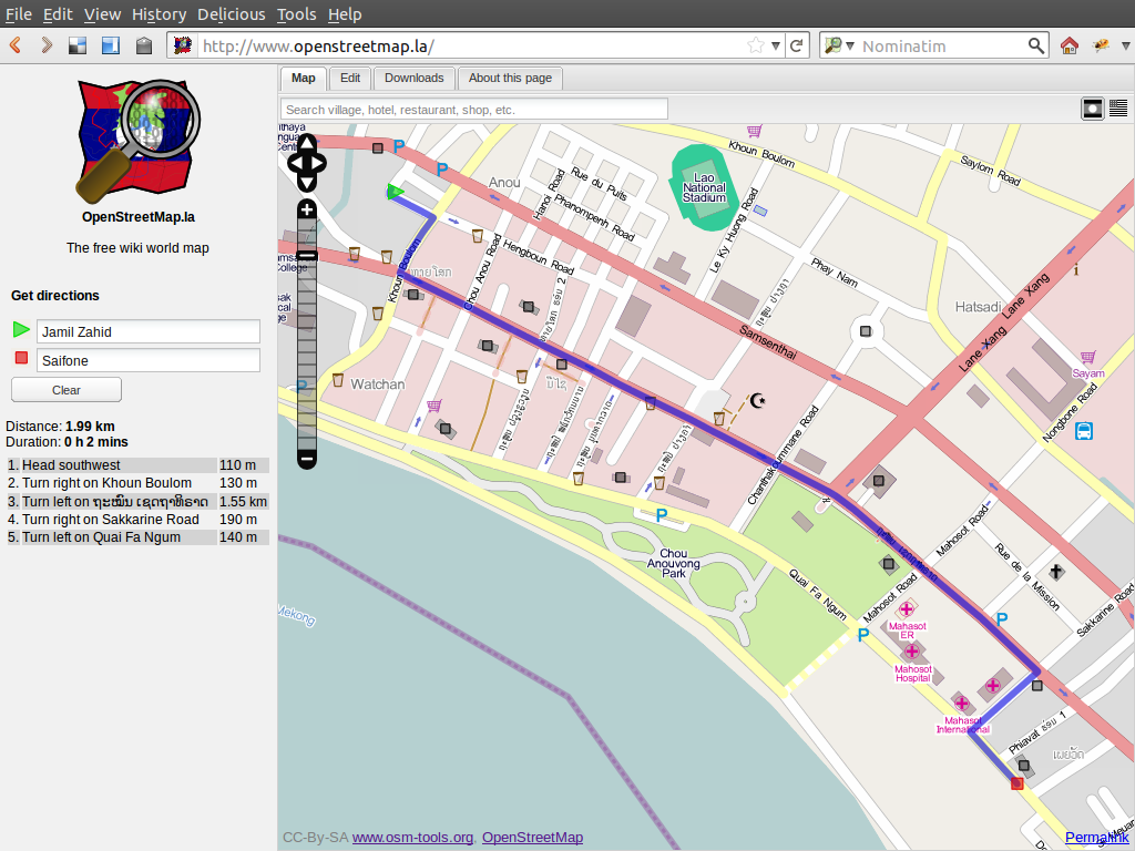 webrian: Find your way with openstreetmap.la