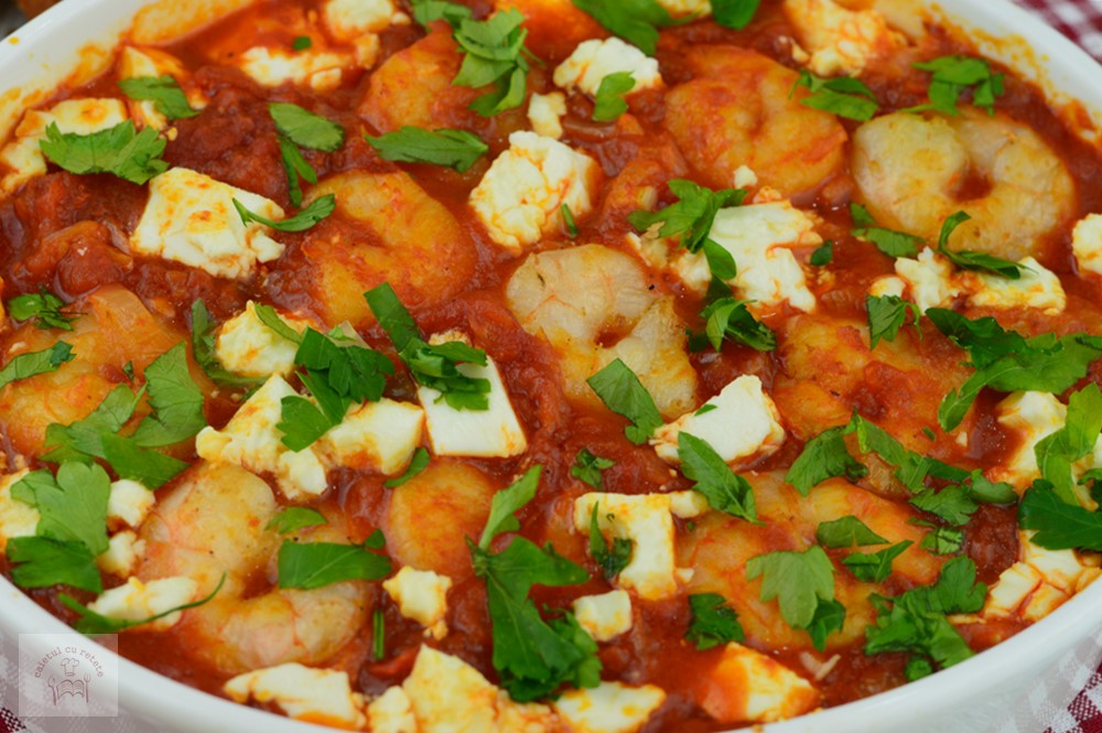 Creveti Saganaki - CAIETUL CU RETETE