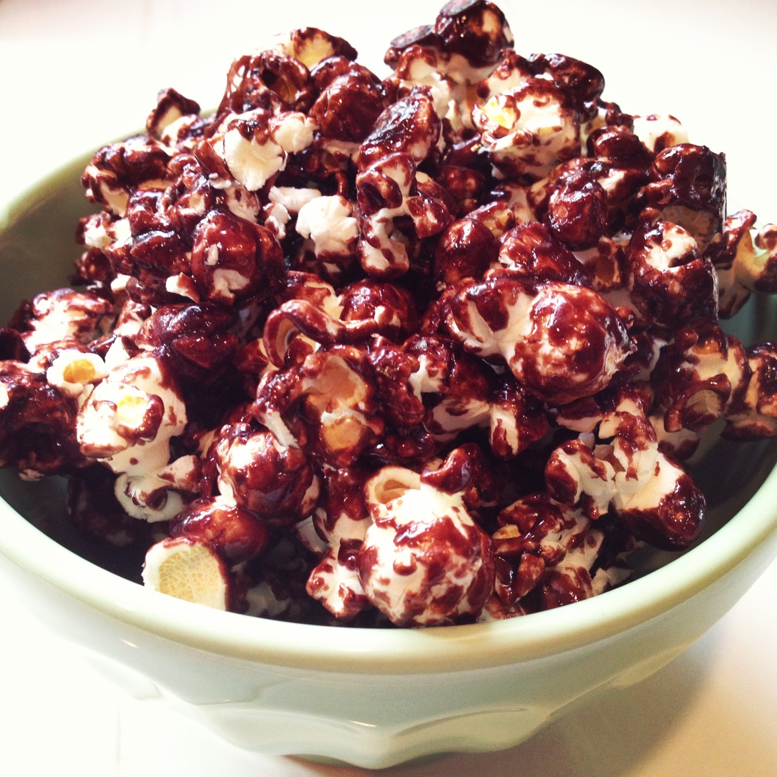 baubles and baked goods: chocolate popcorn