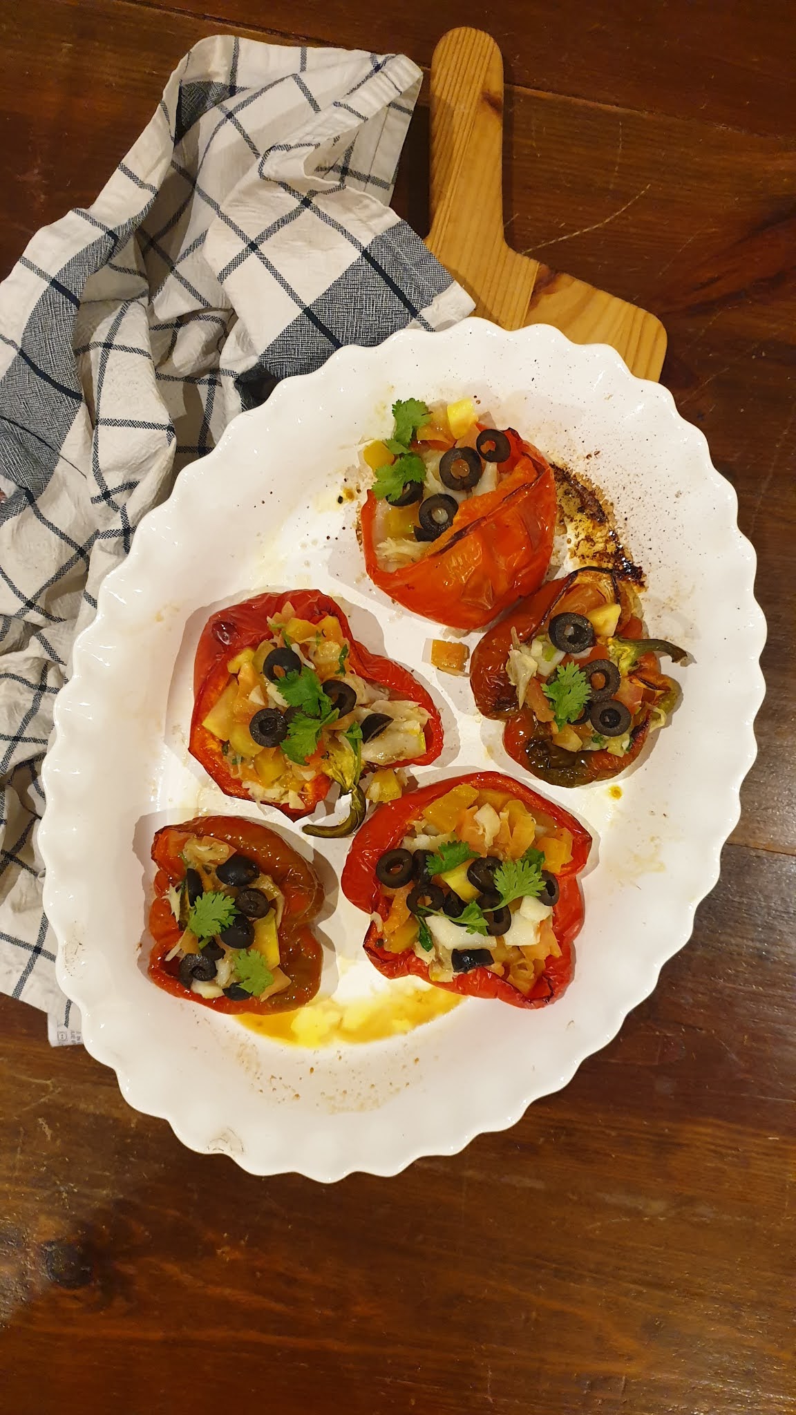 As Minhas Receitas: Pimentos Recheados com Bacalhau