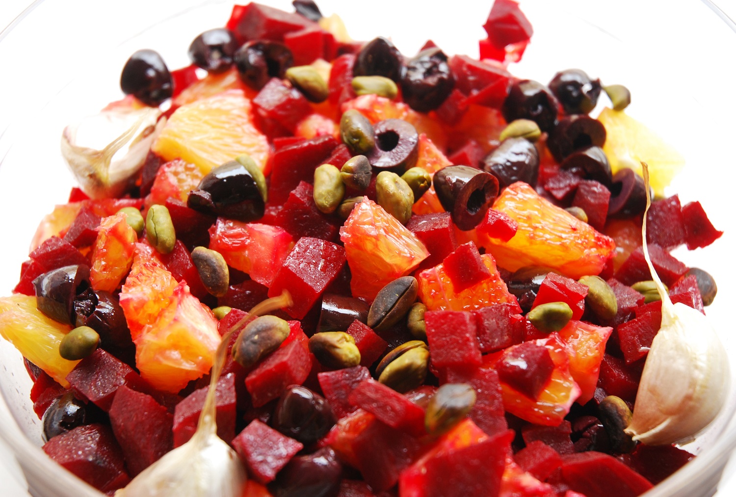 Salade betteraves-oranges-olives