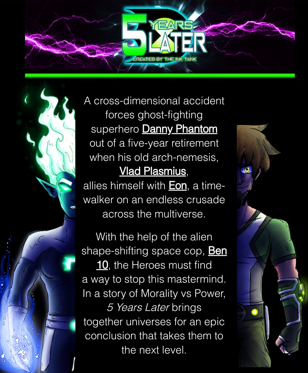 What Is 5 Years Later? Ben 10-Danny Phantom Crossover Comicbook.