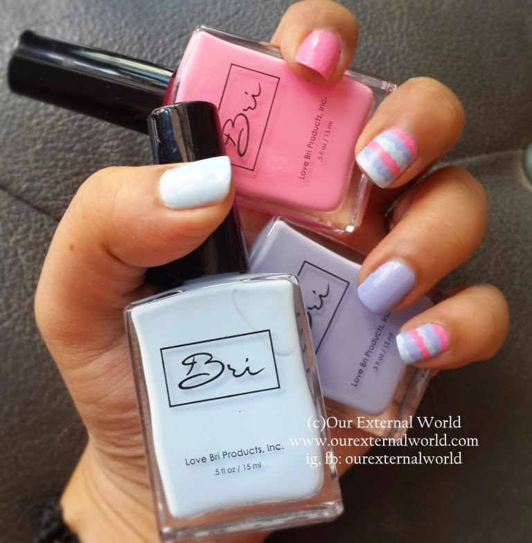 Love Bri Products - Sweet Pea, Lilac & Baby Blues Review and Swatches