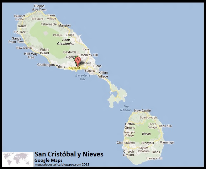 MAPAS DE: San Cristóbal y Nieves