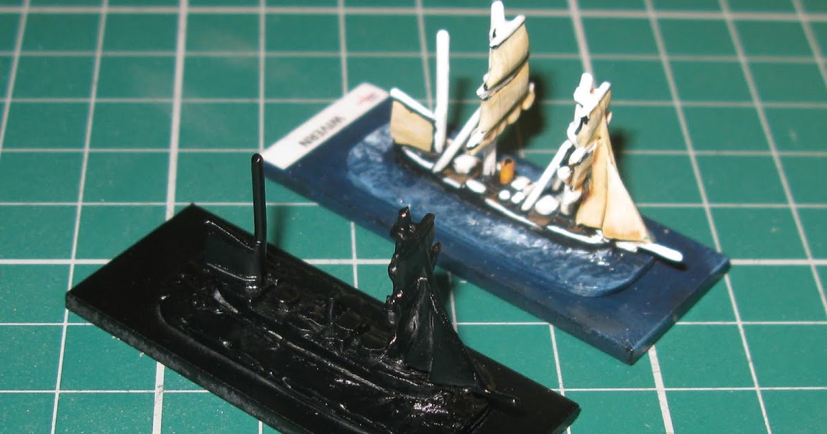 Jim's Wargames Workbench: SMS Arminius in 1/2400th