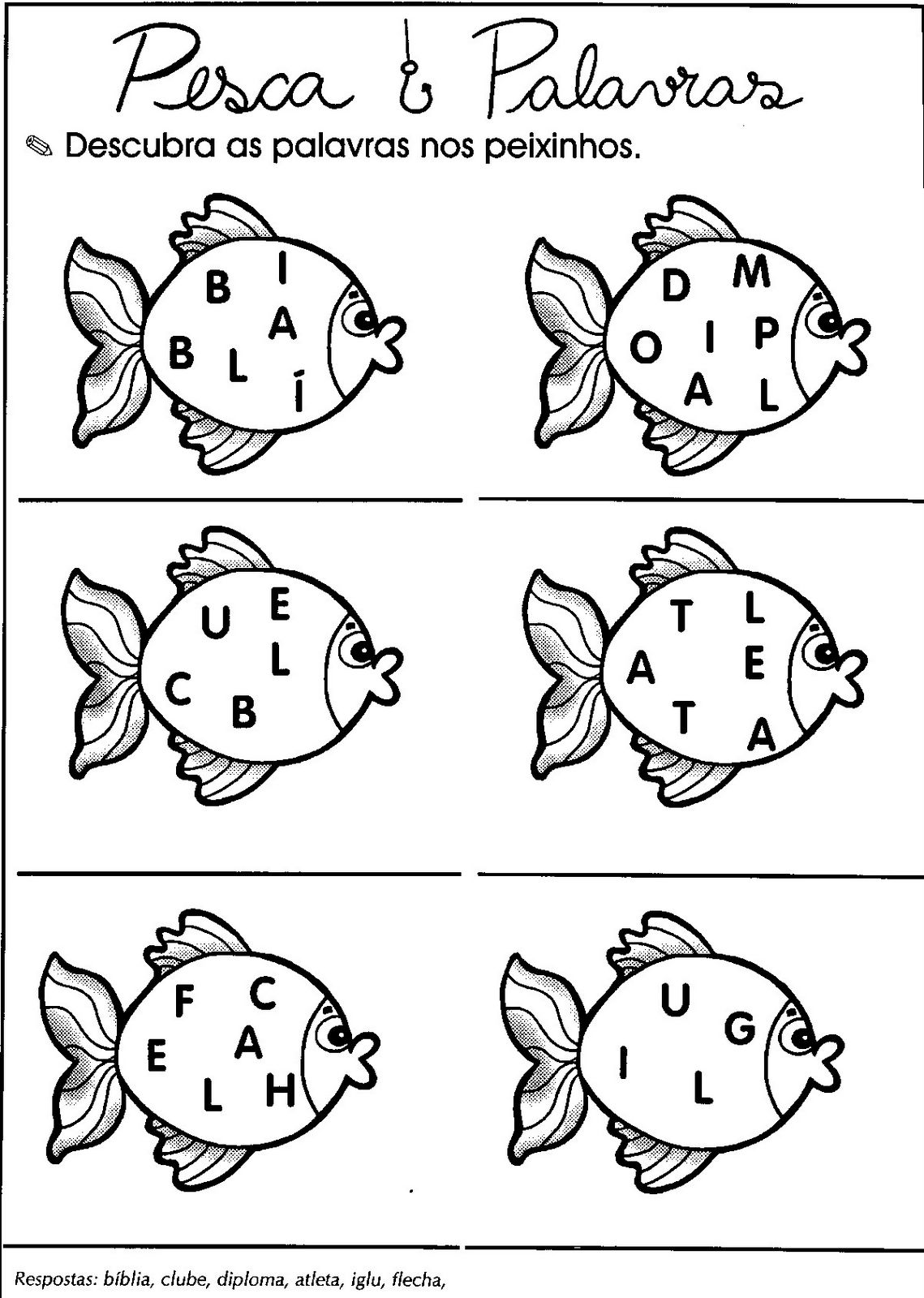 EDUCAÇÃO E ARTES: ATIVIDADES COM L INTERCALADO