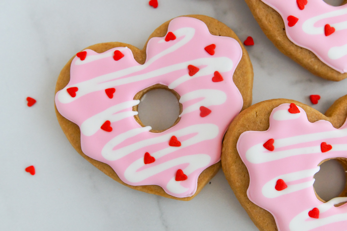Coffee and Donuts Valentine Cookies | Bake at 350°