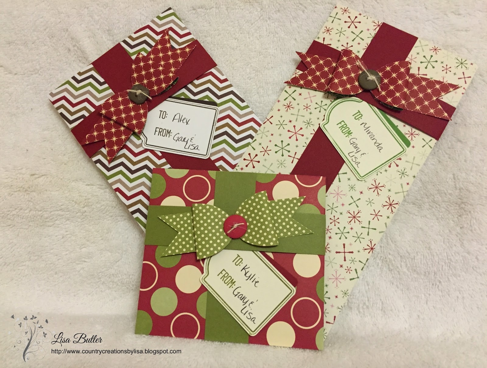 Country Creations by Lisa: Gift Card Envelopes