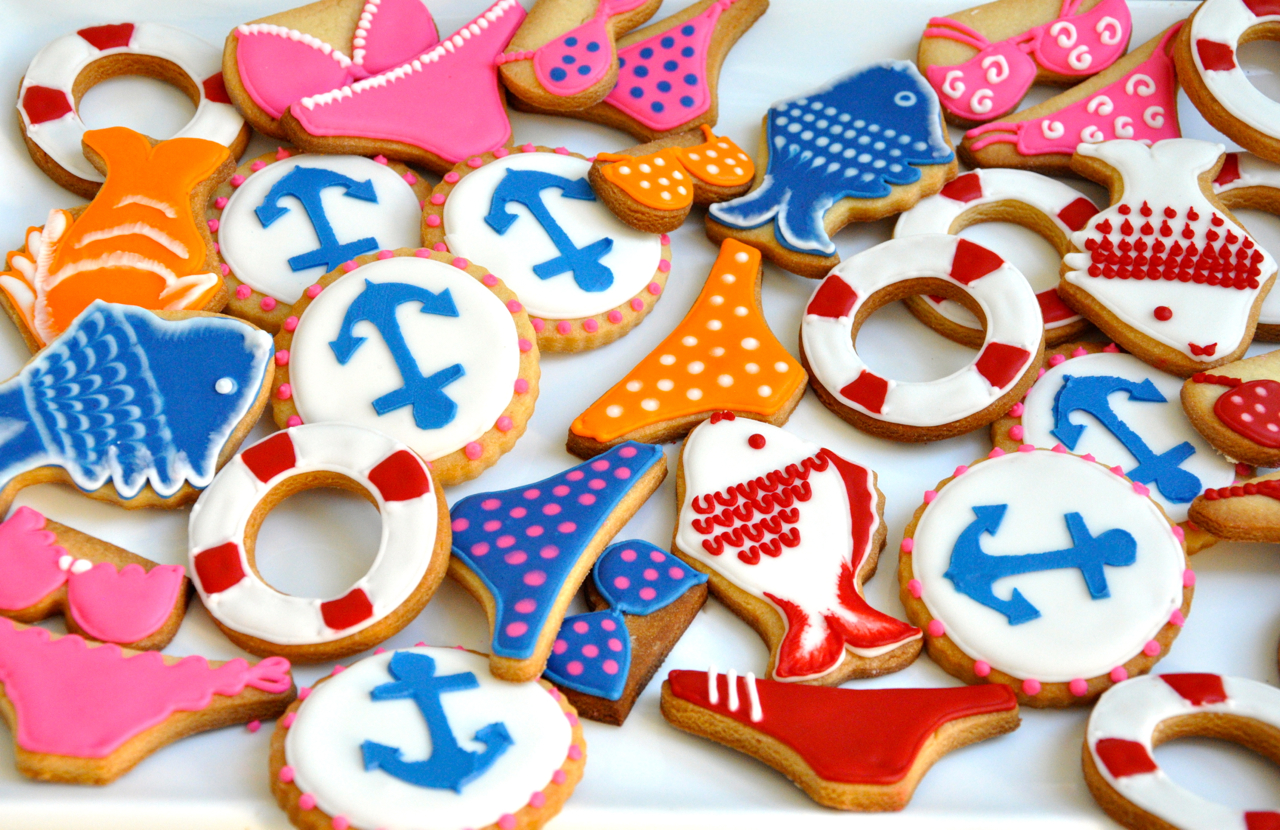 Beach party biscuits
