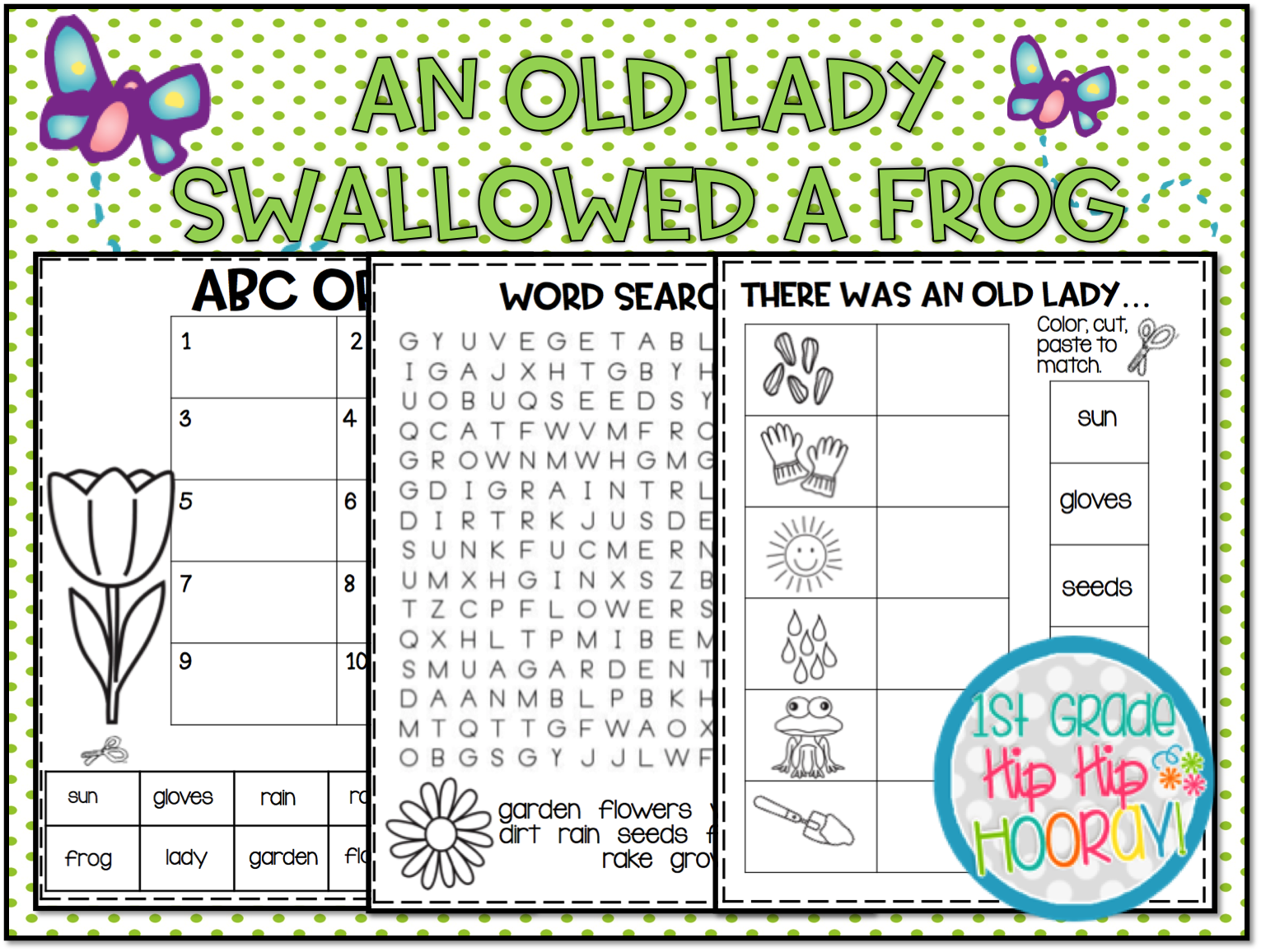 1st Grade Hip Hip Hooray!: Old Lady Who Swallowed a Frog