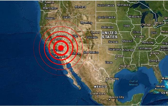 Very Strong earthquake in Central California - Weather Alert Online