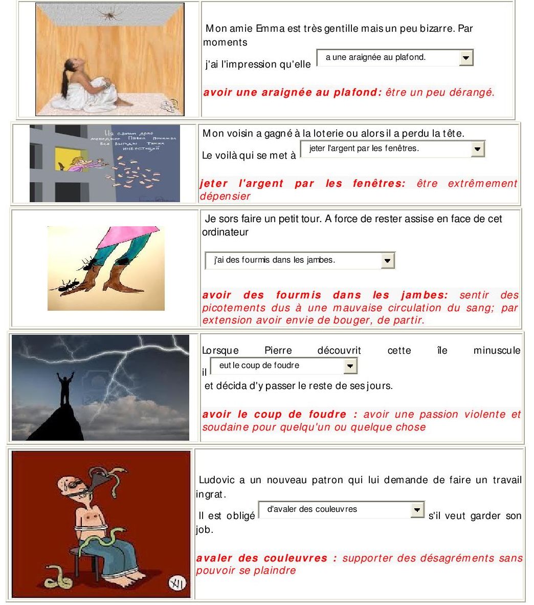 Le français utile: Expressions imagées