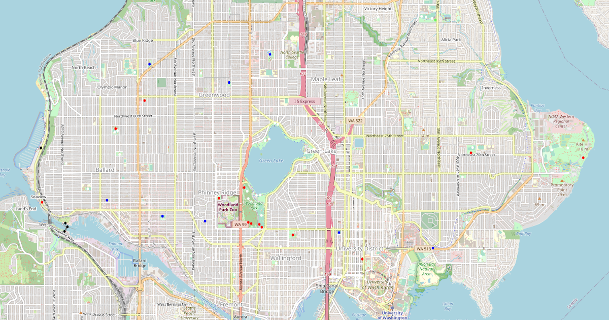 My Seattle Parks Diary: Final May 2021 Water Fountain and Restroom Maps