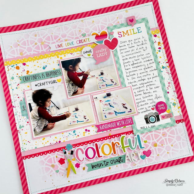 Colorful Art Layout - Simply Rebeca