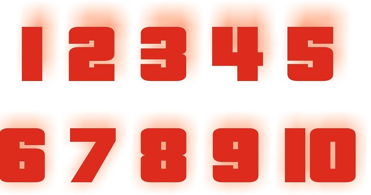 Big Solutions: Red numbers 1-10