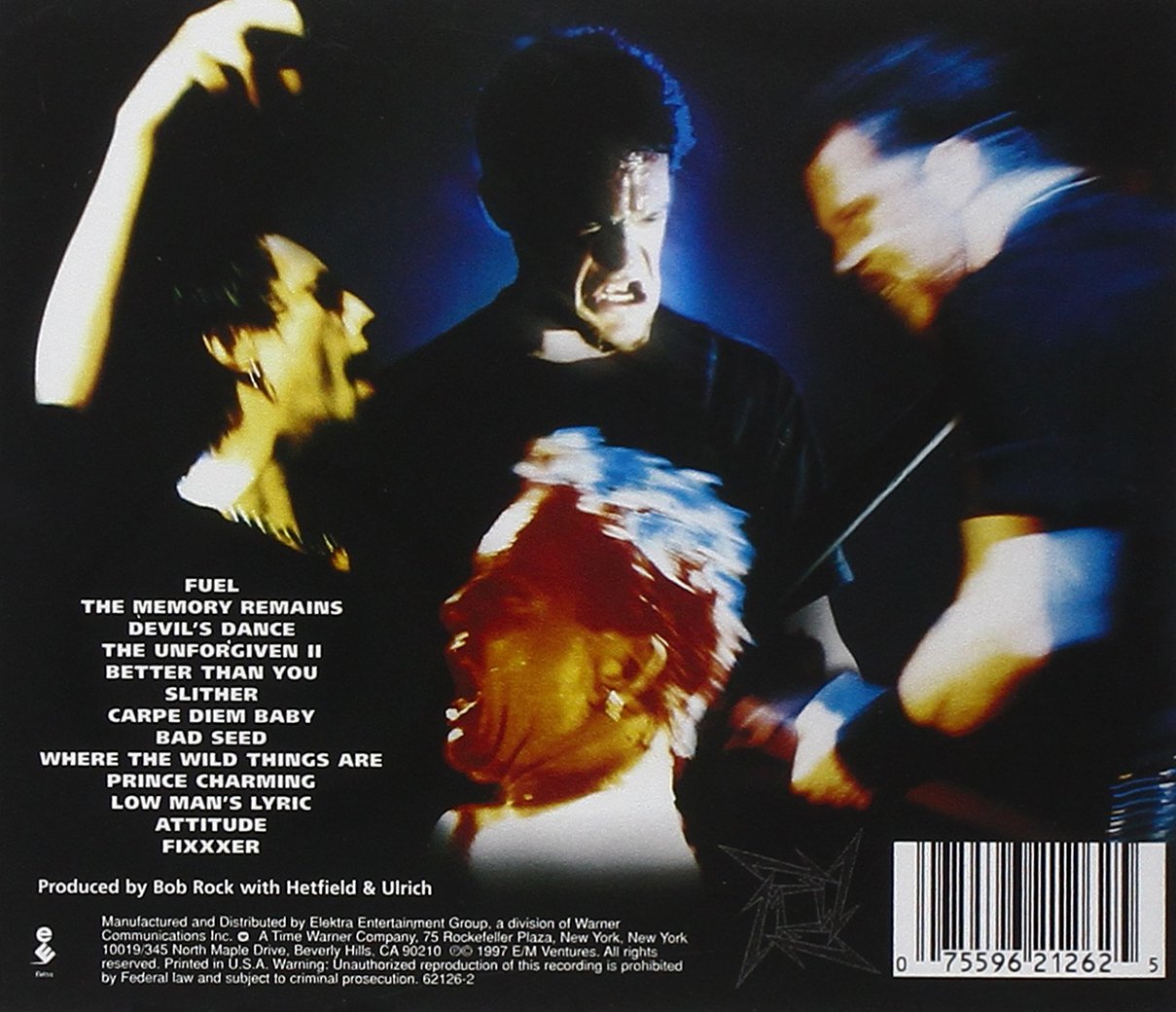 Classic Rock Covers Database Metallica Reload 1997