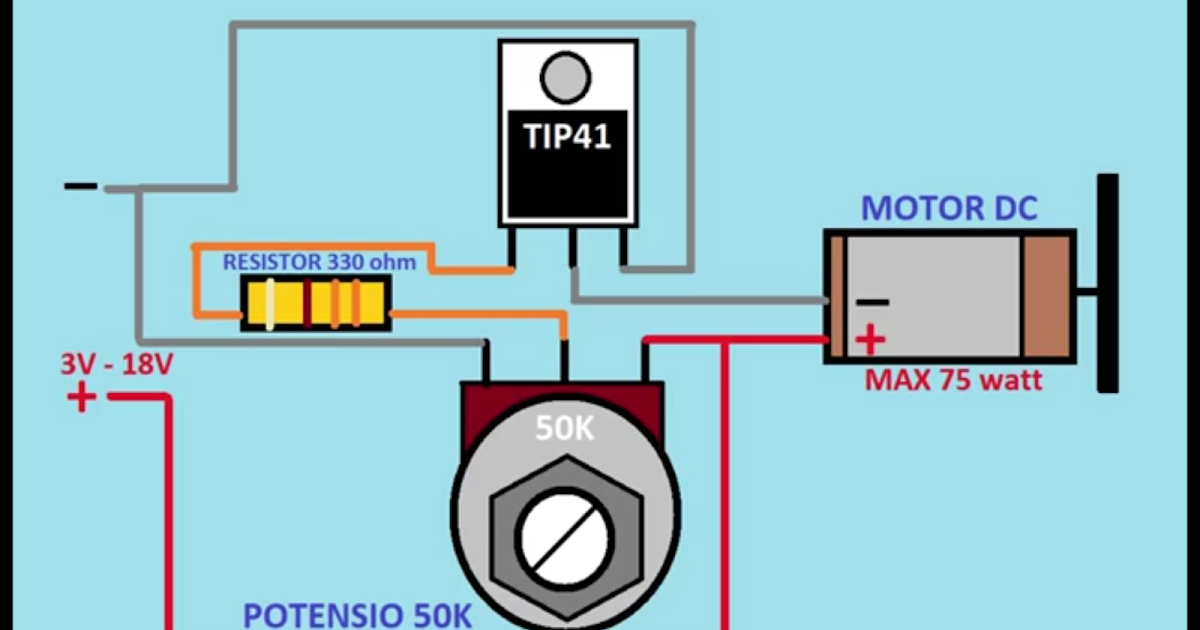 Cara Mengatur Kecepatan Motor DC Menggunakan Potensio