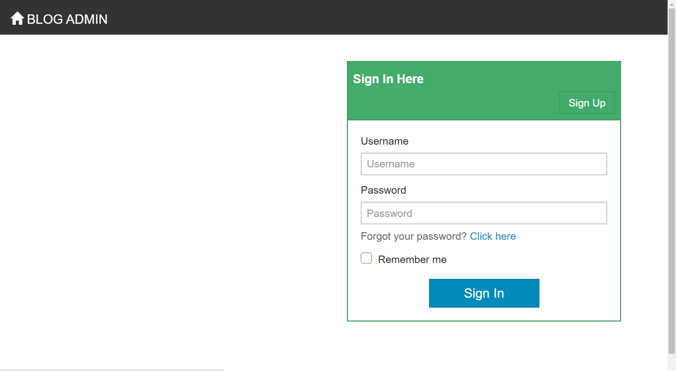 Simple Responsive Blog site Project | Free Source Code in php mysql