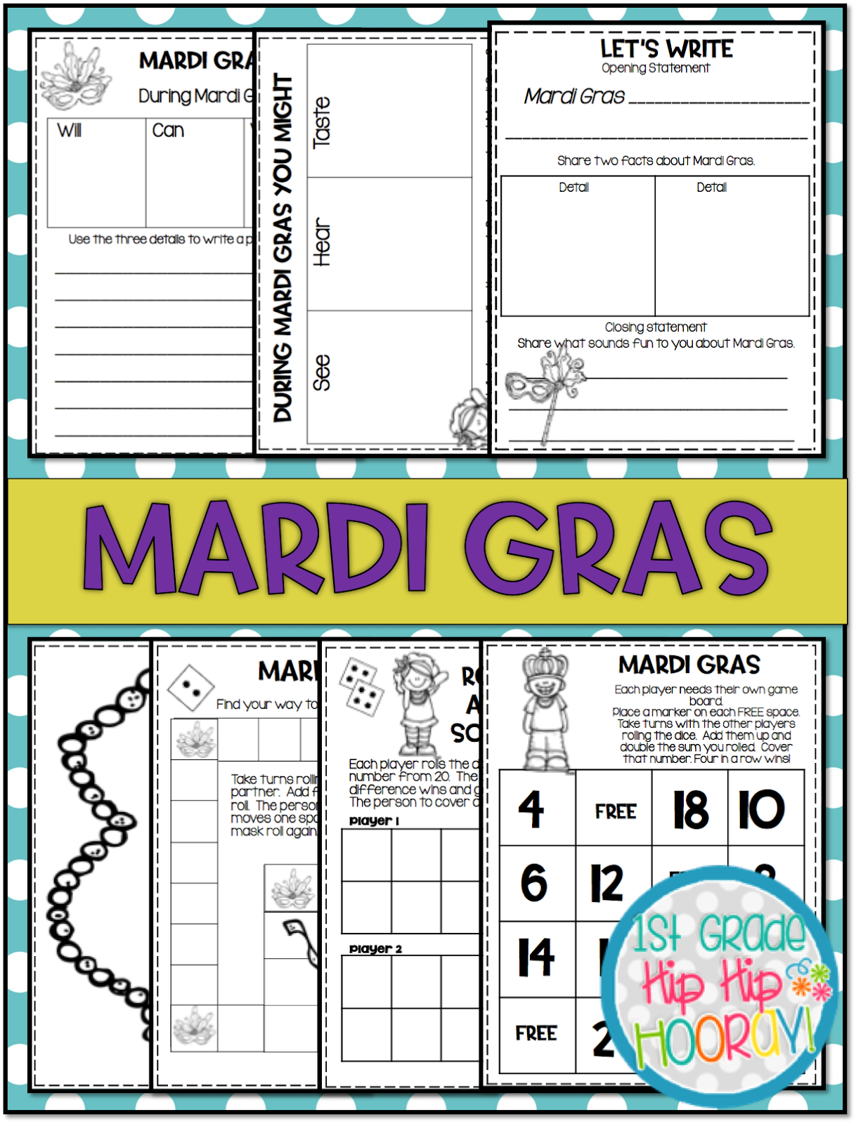 1st Grade Hip Hip Hooray!: Mardi Gras ... February 25th