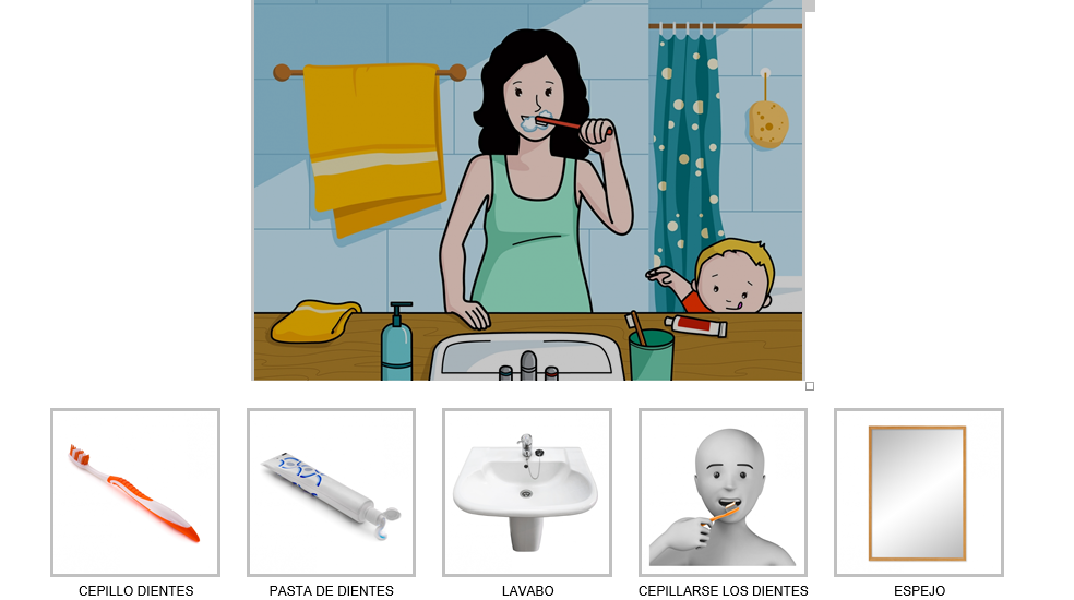 Alimentación, hábitos de higiene y salud. : Vocabulario: Higiene dental
