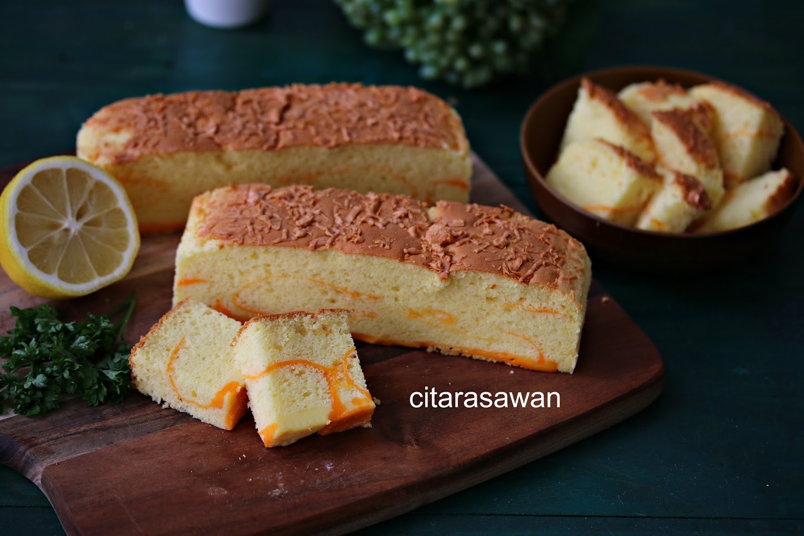 Taiwan Lemon Cheese Castella Cake ~ Resepi Terbaik
