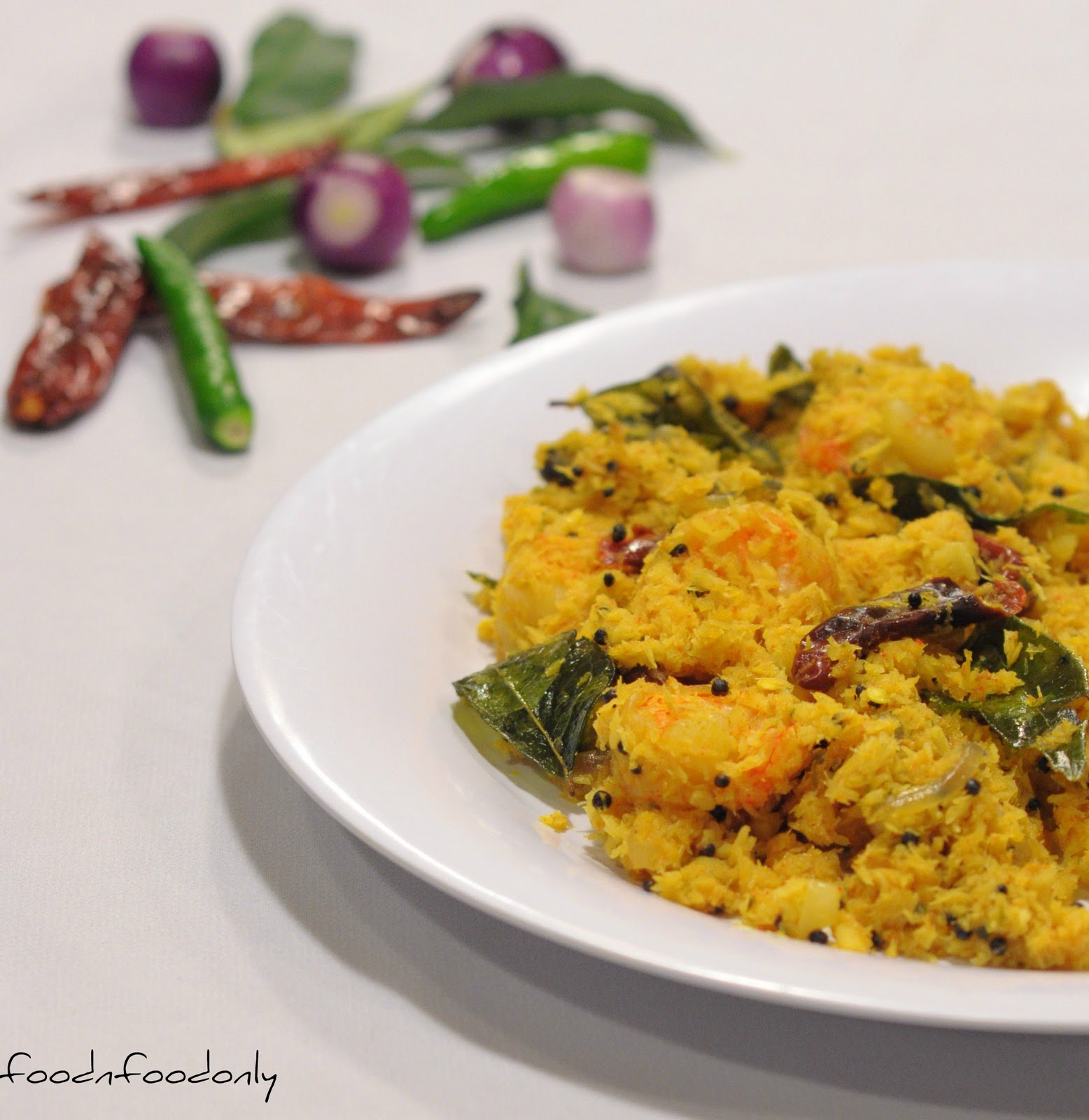 Pepper Mill: Konchu Thoran / Shrimp Stir fry