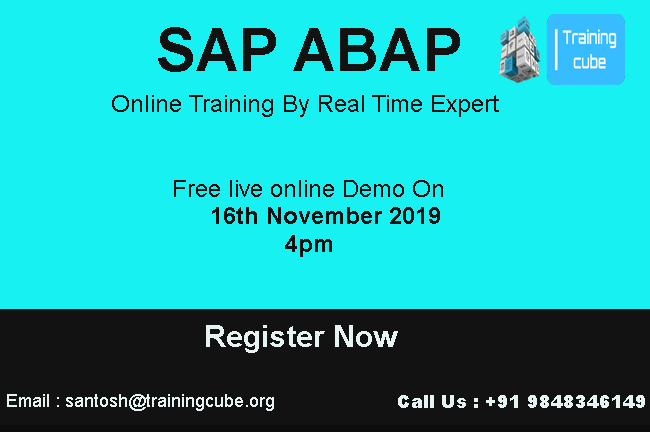 Best SAP ABAP online training/ABAP online course in hyderabad.