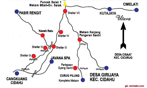 JALUR PENDAKIAN GUNUNG SALAK VIA CIDAHU SUKABUMI JAWA BARAT INDONESIA | GURAT GARET