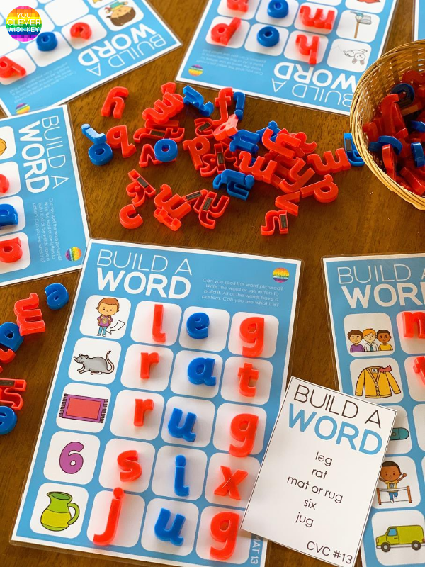 BUILD A WORD - HANDS-ON WORD WORK | you clever monkey